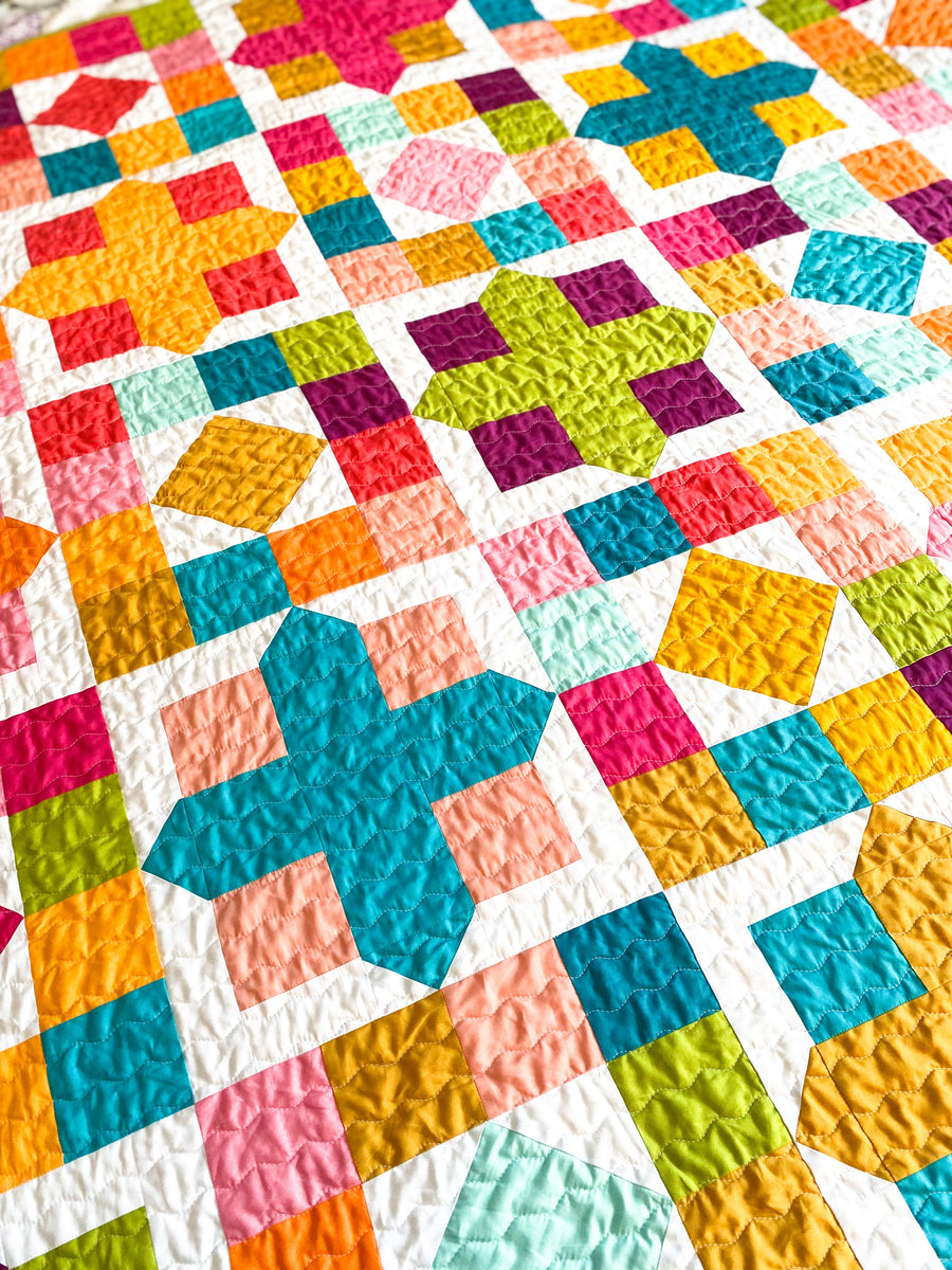 Colored Glass Paper Pattern – The Nomadic Quilter