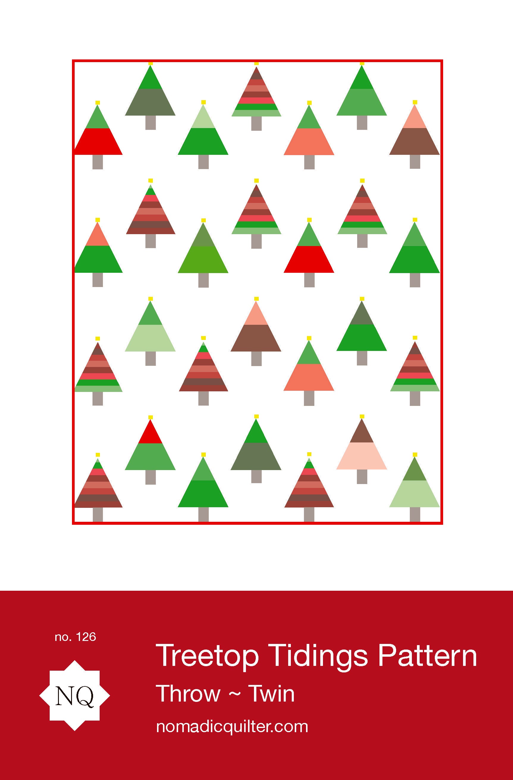 Tree Top Tidings PDF Quilt Pattern – The Nomadic Quilter